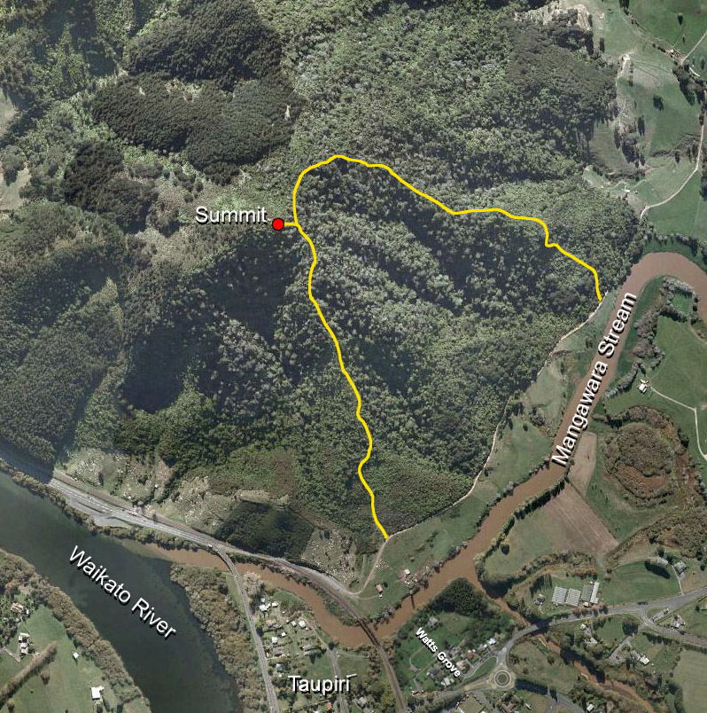 Taupiri Mountain map – Number 8 Network